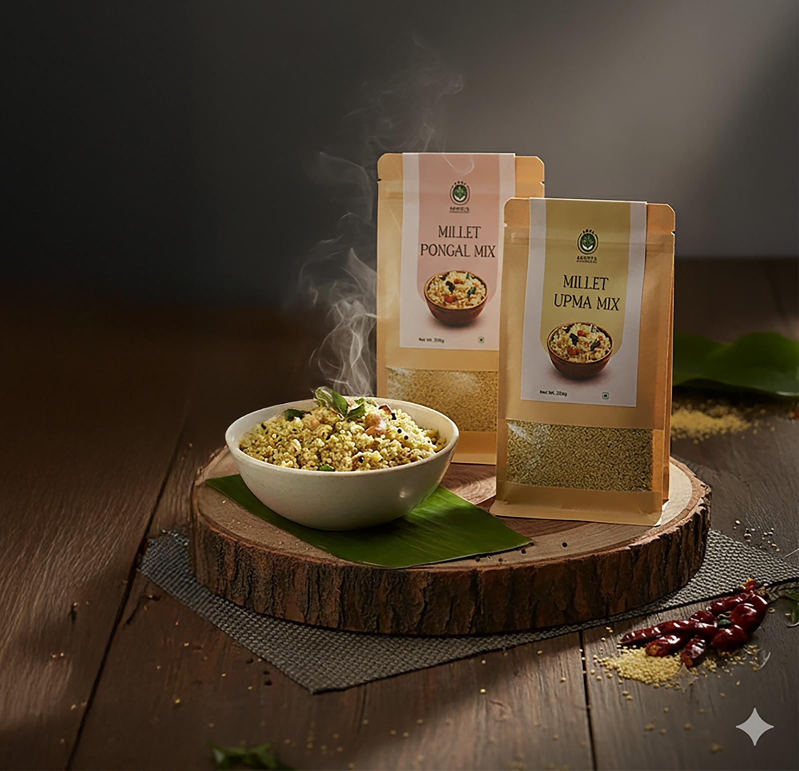 MILLET UPMA MIX + MILLET PONGAL MIX COMBO PACK - Flat 15% OFF ...